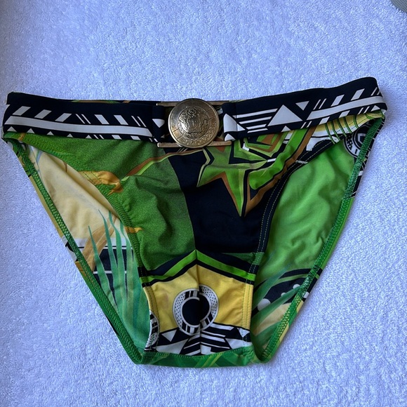 Versace | Swim | Versace Mens Swim Brief With Gold Medusa Appliqu ...